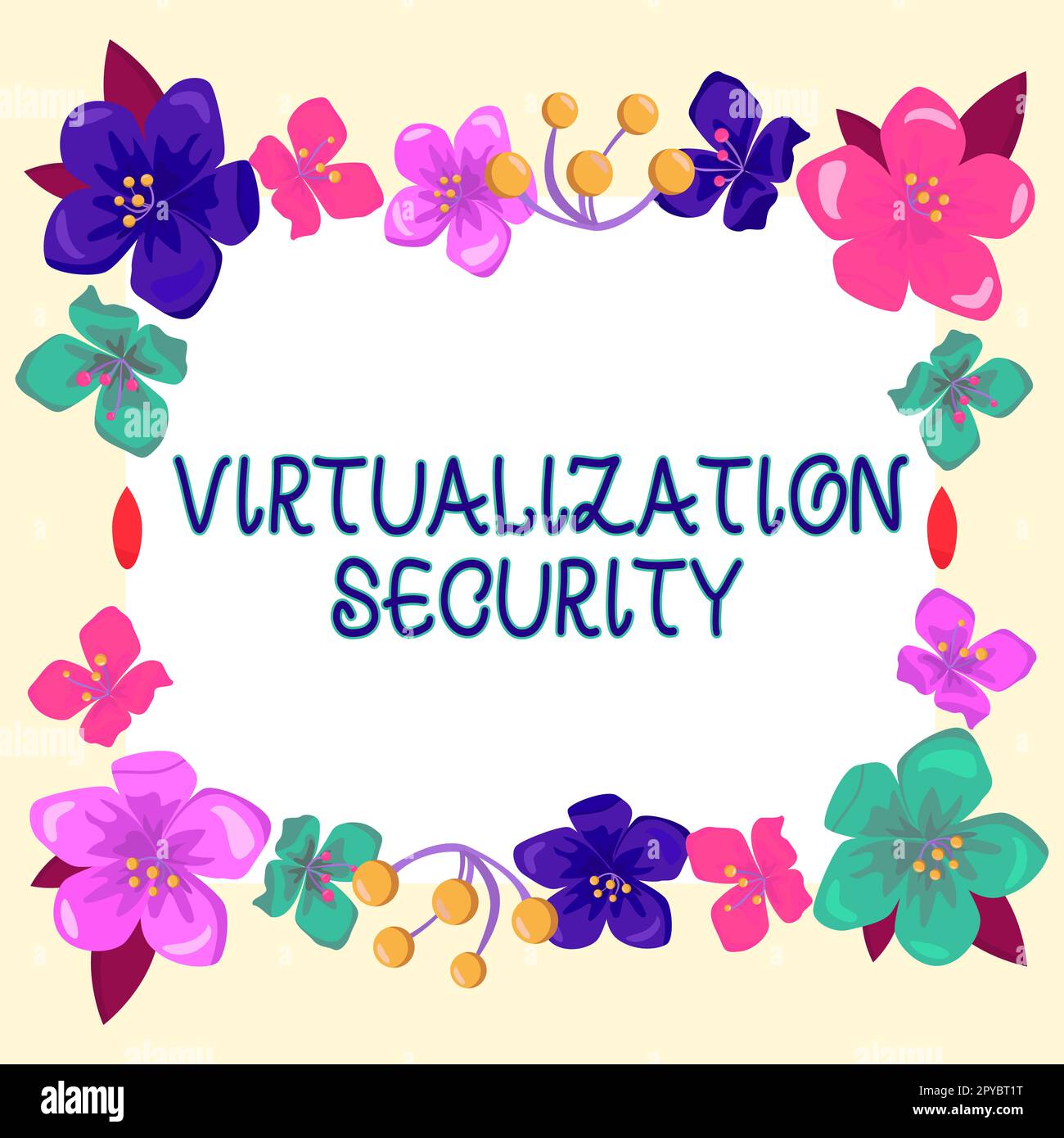 Text sign showing Virtualization Security. Business overview ...