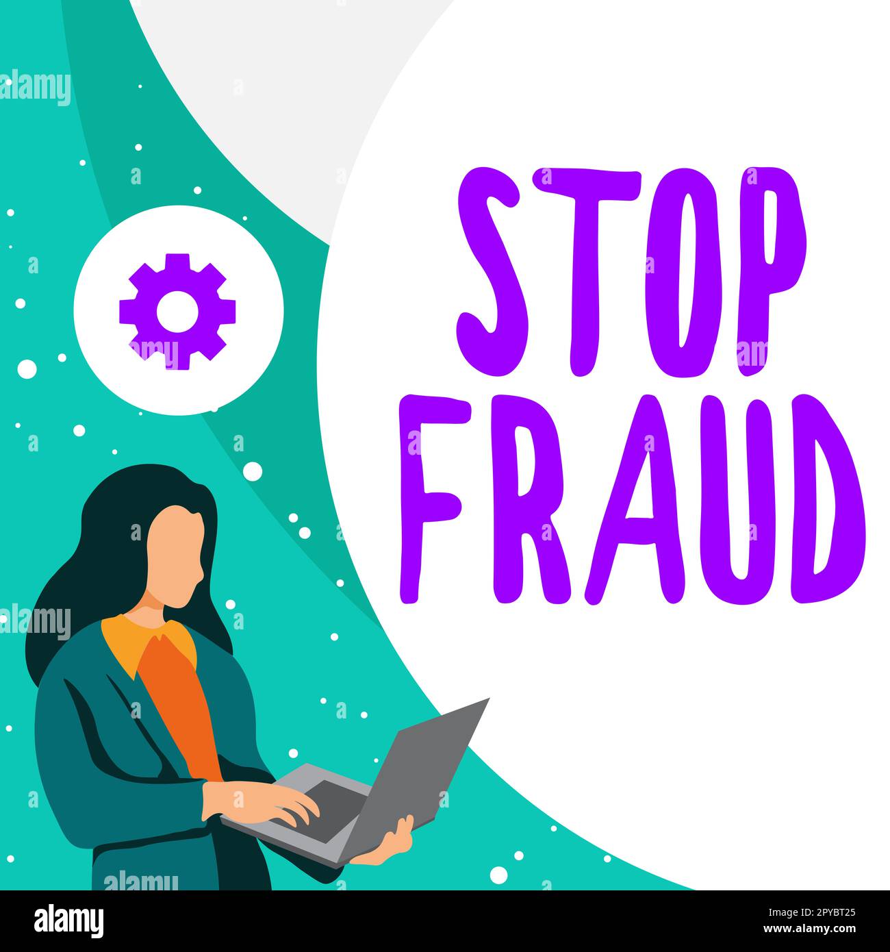 Writing displaying text Stop Fraud. Concept meaning campaign advices ...
