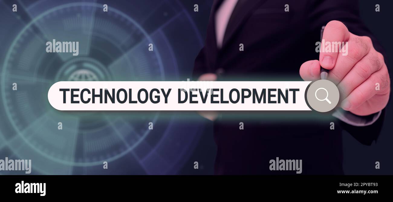 Sign displaying Technology Development. Word Written on Technological ...