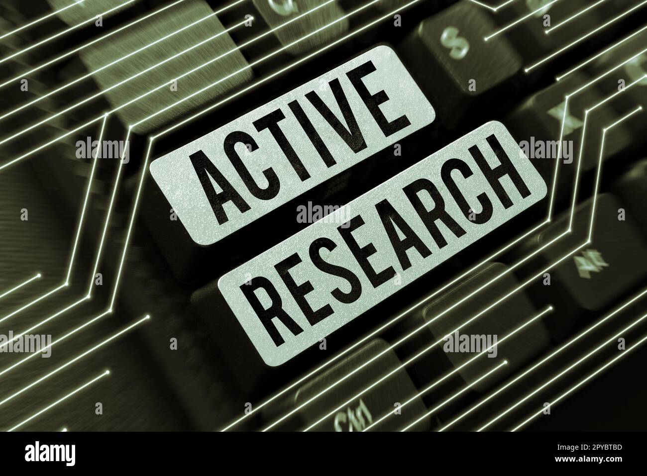 Sign displaying Active Research. Business concept Simultaneous process ...
