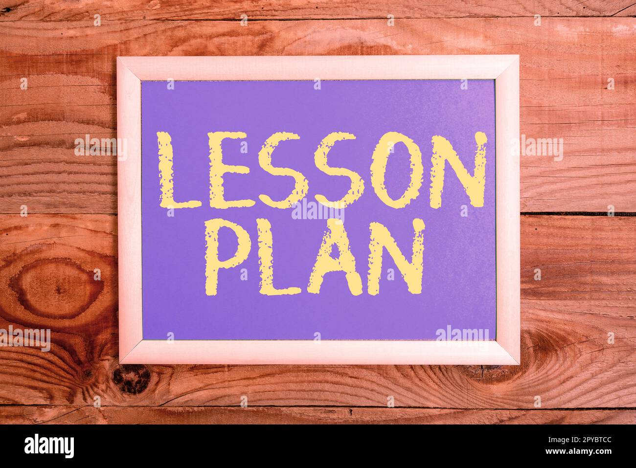 Hand writing sign Lesson Plan. Business overview a teacher's detailed ...