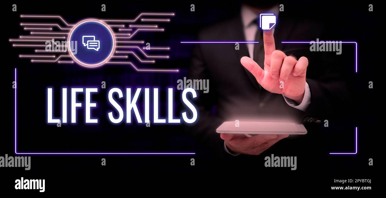 Handwriting text Life Skills. Conceptual photo that is necessary or ...