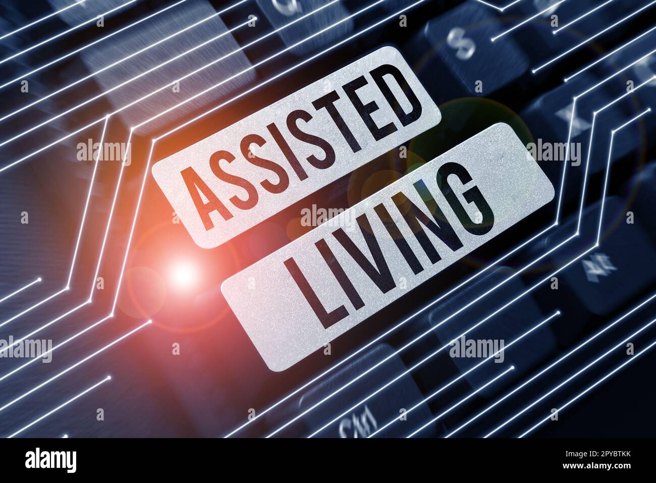 Handwriting text Assisted Living. Conceptual photo long-term care ...