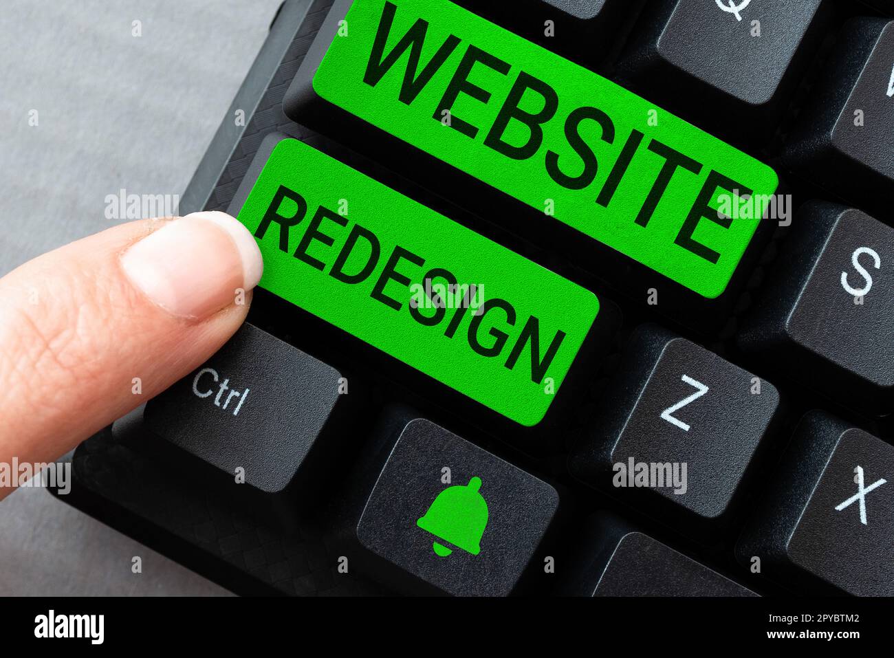 Conceptual caption Website Redesign. Word Written on modernize improver or evamp your website's ...