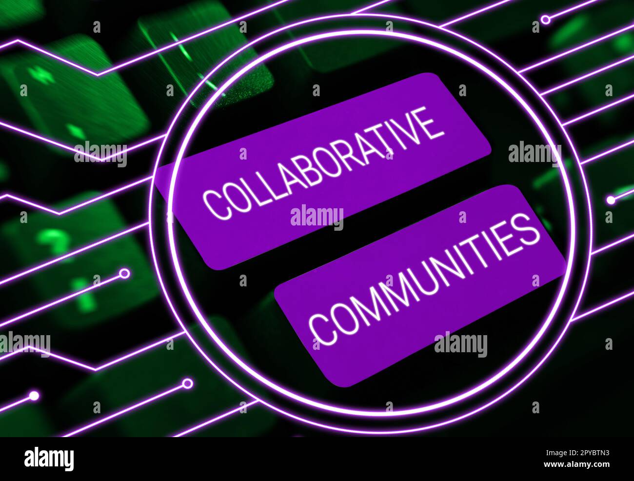 Handwriting text Collaborative Communities. Conceptual photo Global ...