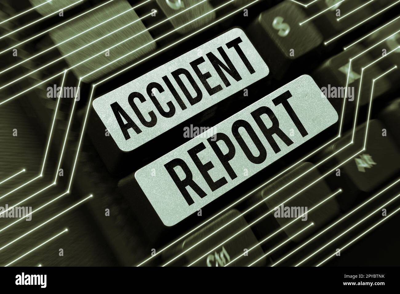 Text caption presenting Accident Report. Word for A form that is filled ...