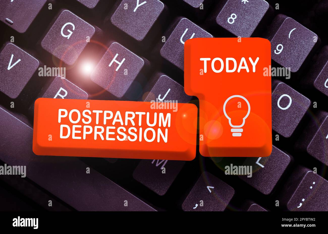 Handwriting text Postpartum Depression. Word Written on a mood disorder ...