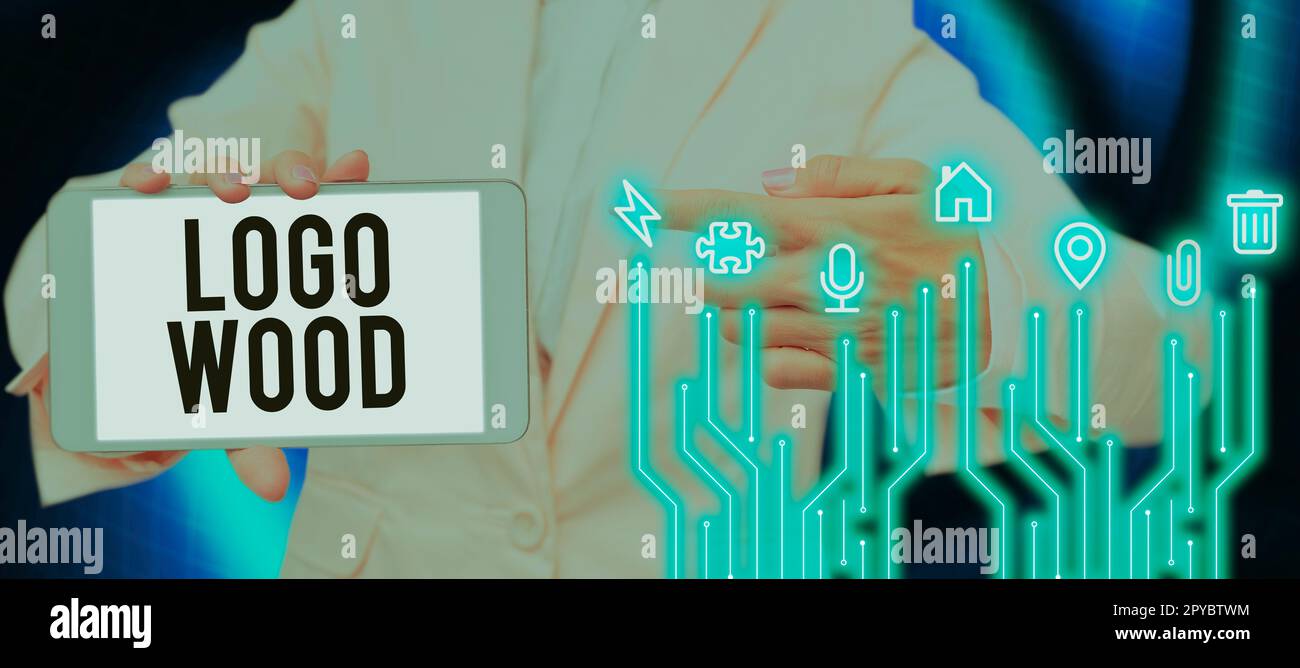 Conceptual display Logo Wood. Concept meaning Recognizable design or ... Conceptual display Logo Wood. Concept meaning Recognizable design or ...
