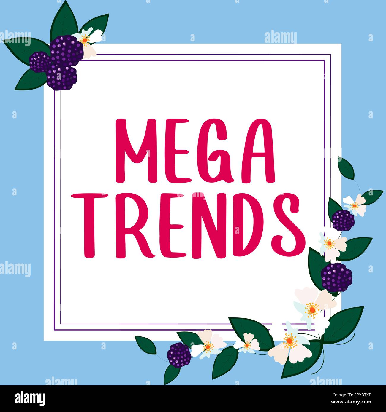 Hand writing sign Mega Trends. Conceptual photo powerful phenomena impacting the foundations of ...