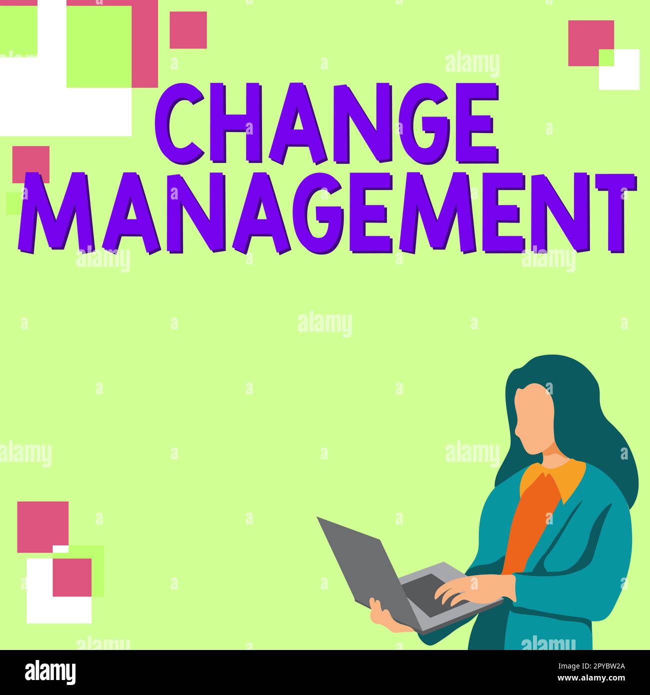 Text caption presenting Change Management. Internet Concept Replacement ...