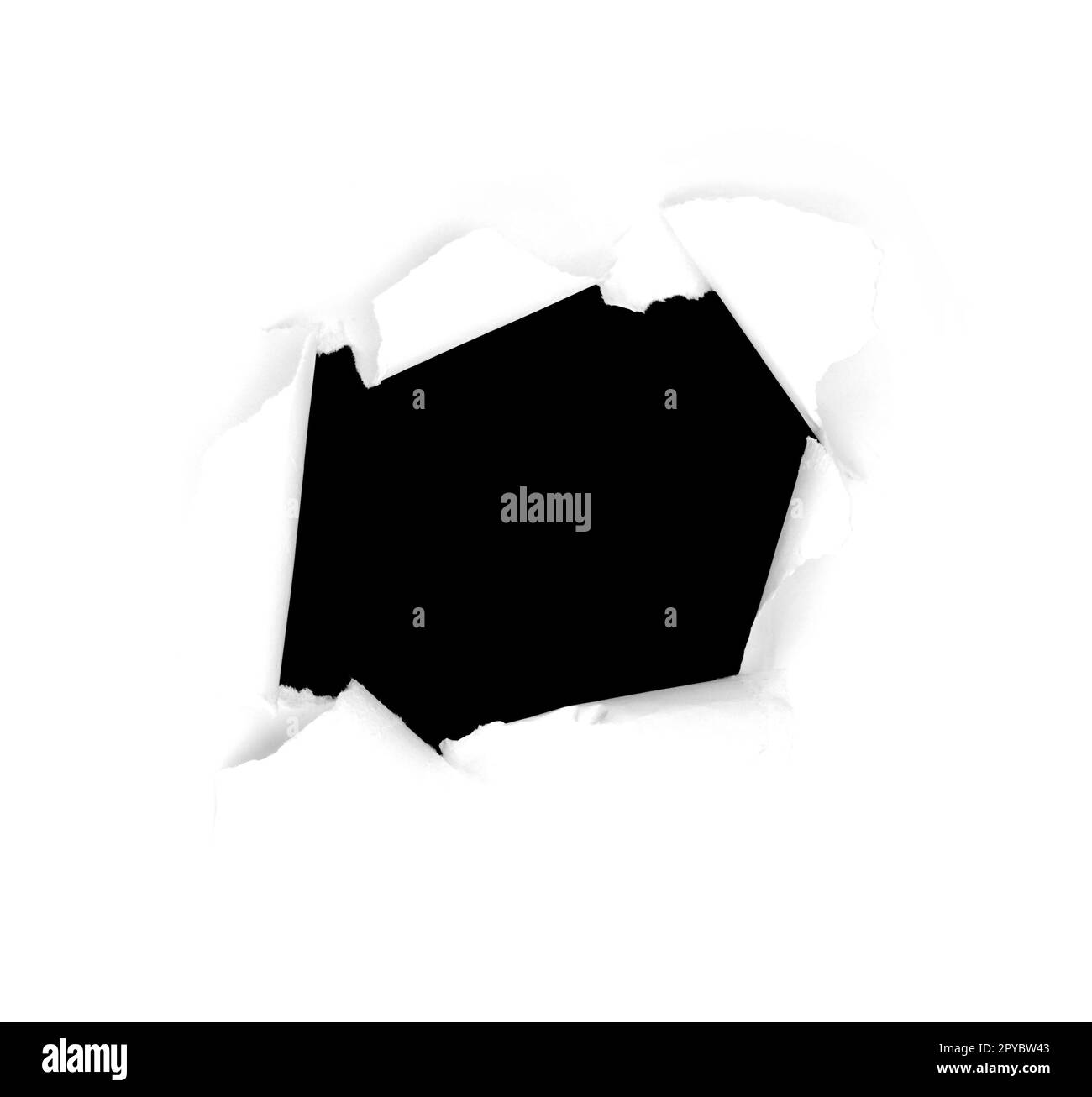 Cut torn paper banner Black and White Stock Photos & Images - Alamy