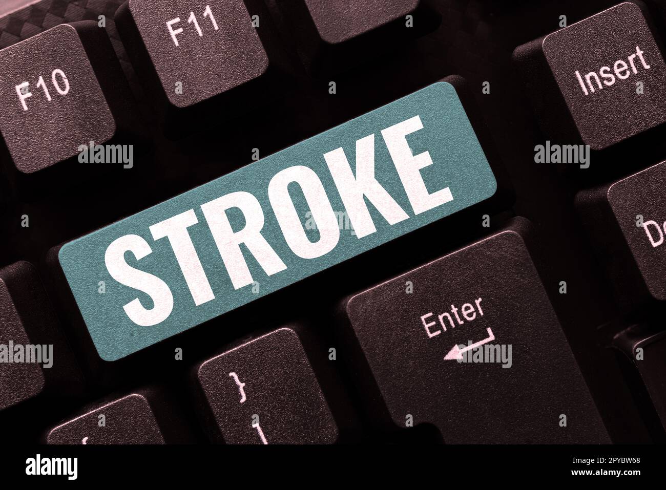 Writing displaying text Stroke. Business idea act of hitting or ...