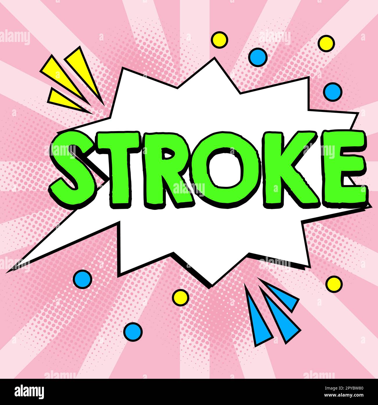 Writing displaying text Stroke. Internet Concept act of hitting or ...
