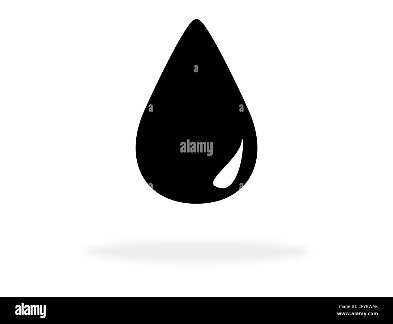 Black Oil icon with shadow Stock Photo - Alamy
