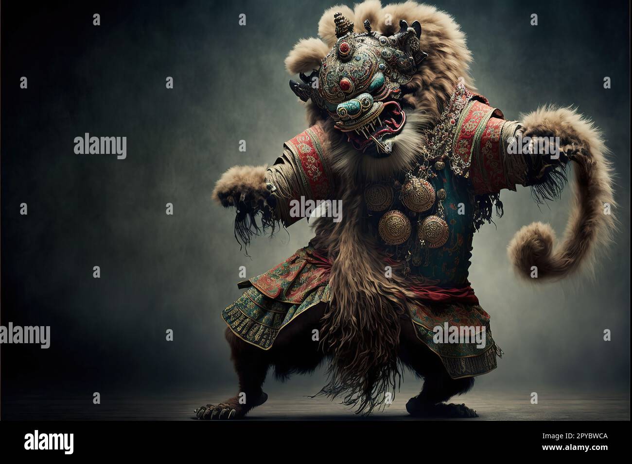 Cute lion dance hi-res stock photography and images - Alamy