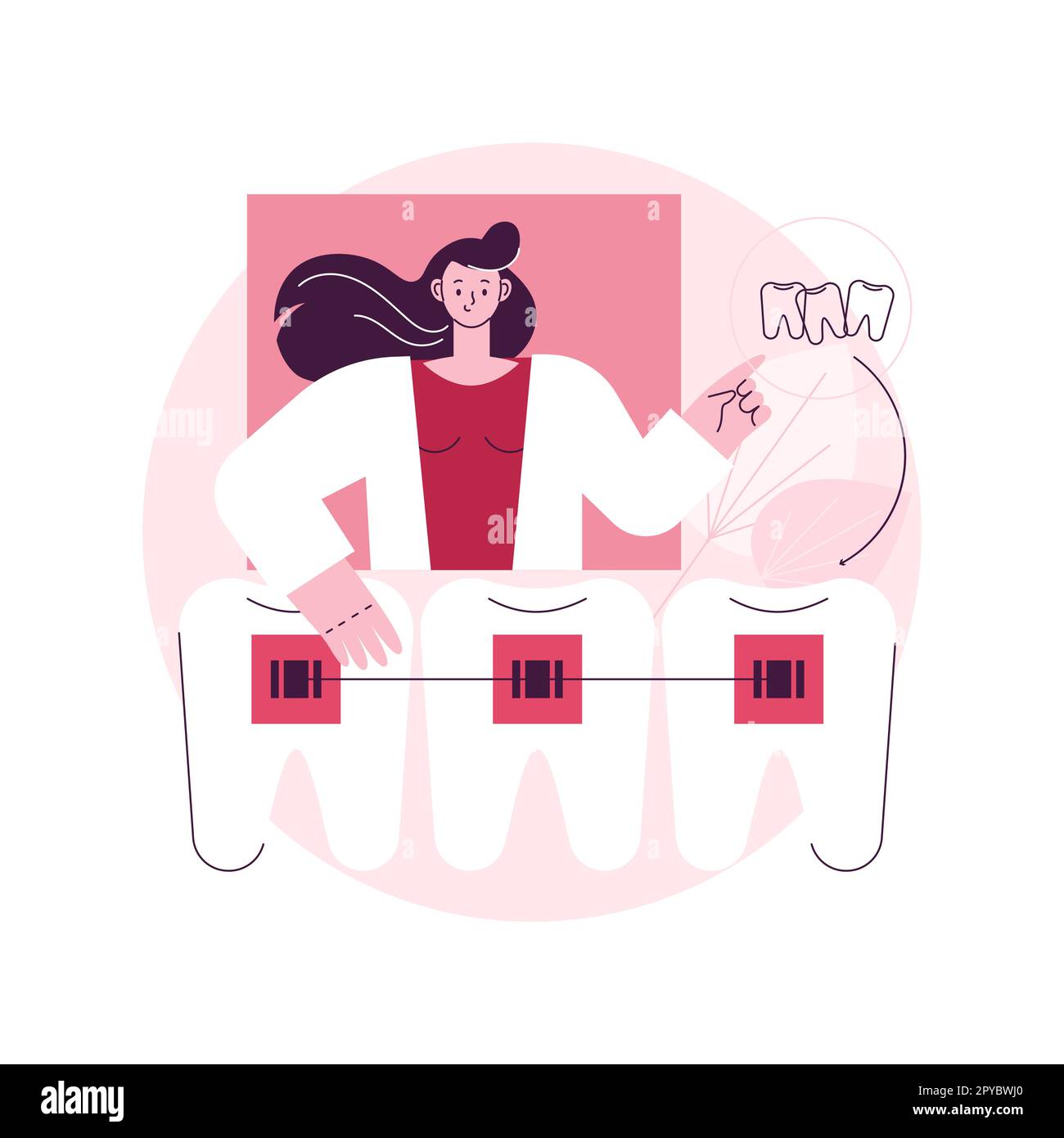 Orthodontic services abstract concept vector illustration. Orthodontic ...