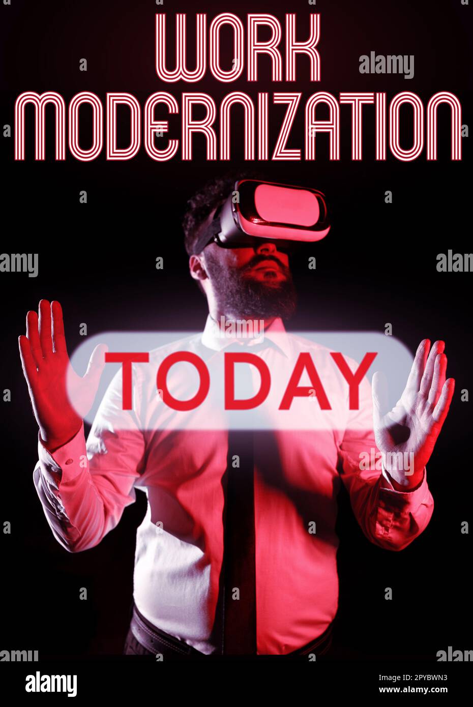 Inspiration showing sign Work Modernization. Word for changing product ...