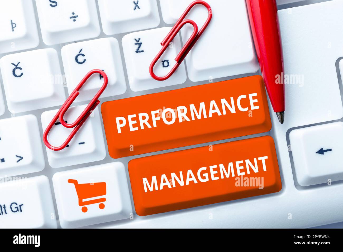 Conceptual display Performance Management. Business concept Improve ...