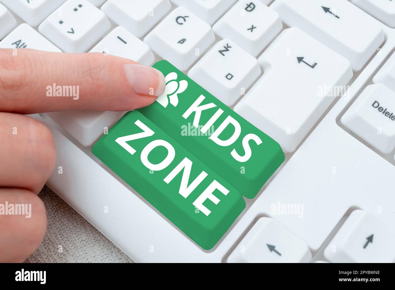 Sign displaying Kids Zone. Business approach An area or a region ...