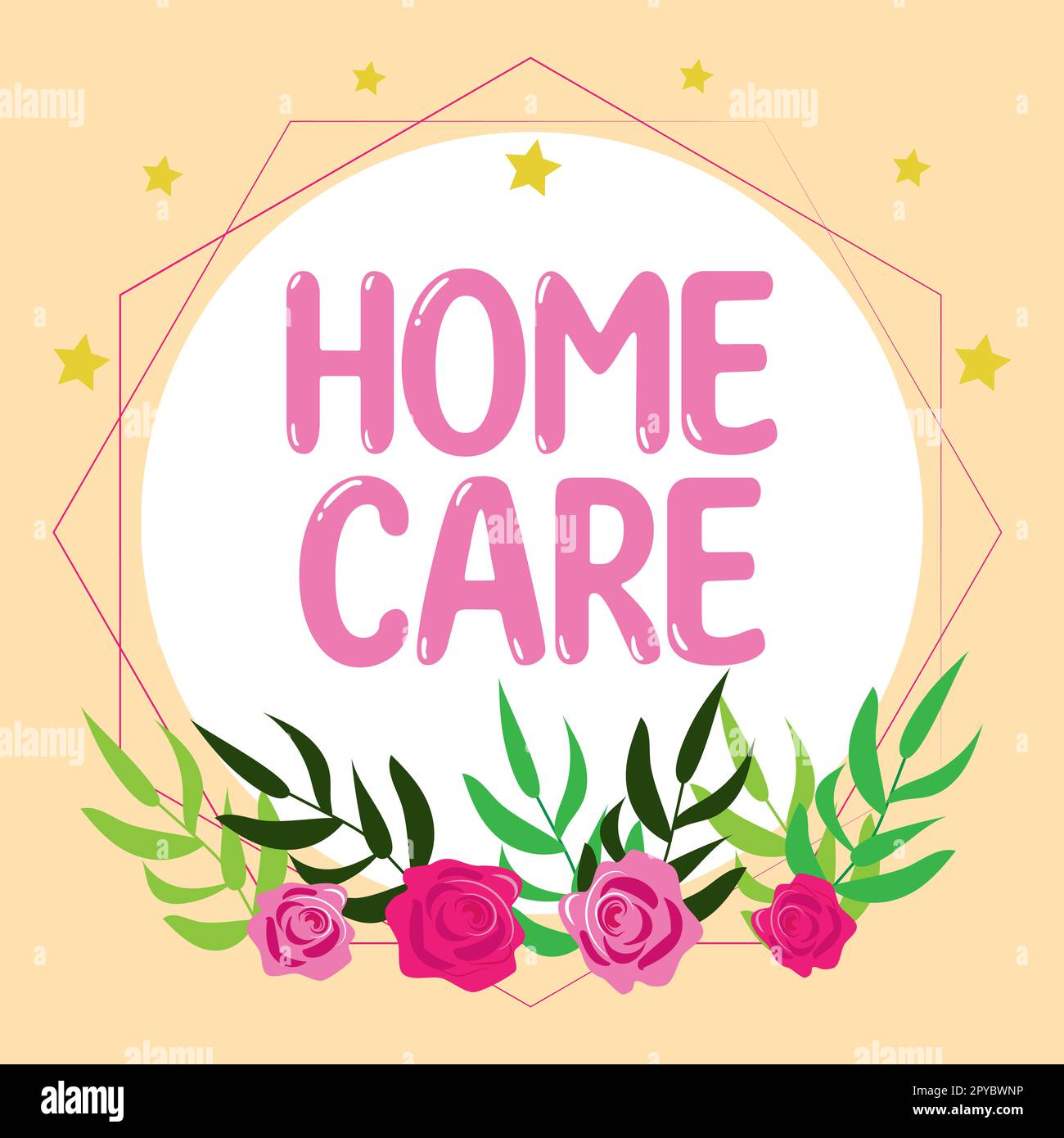 Hand writing sign Home Care. Word Written on Place where people can get ...