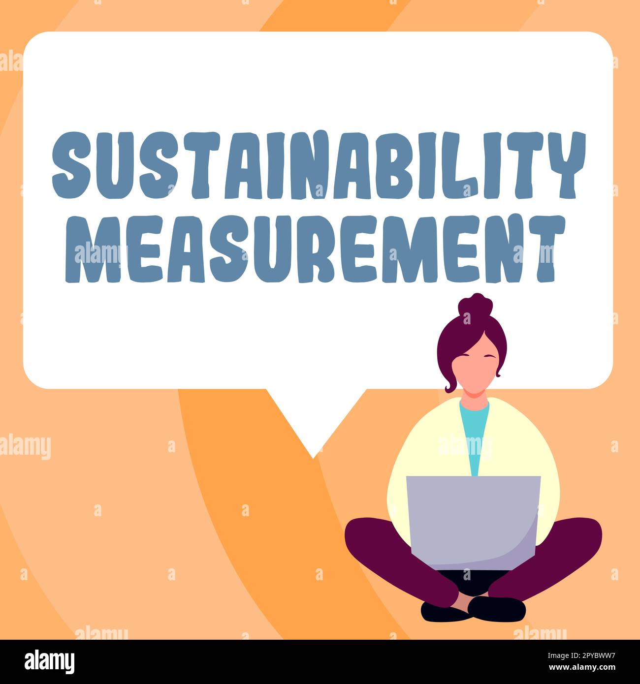 Writing Displaying Text Sustainability Measurement Business Approach