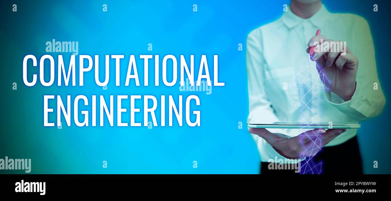 Text showing inspiration Computational Engineering. Word Written on ...