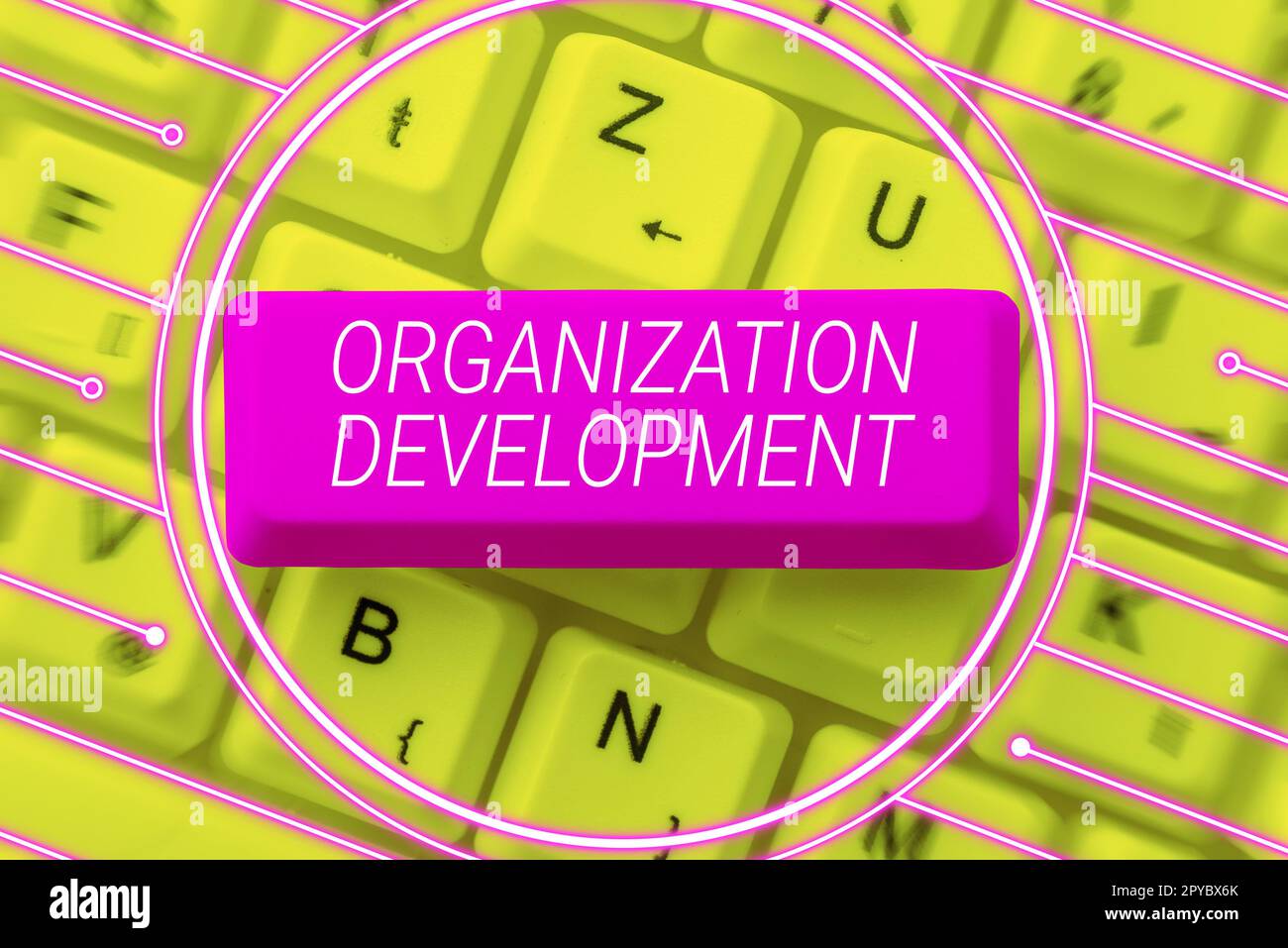 Conceptual caption Organization Development. Business showcase social and psychological ...