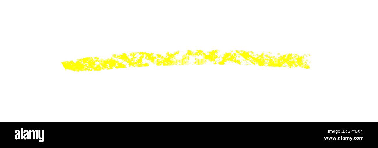 Yellow chalk stripe on white background Stock Photo - Alamy