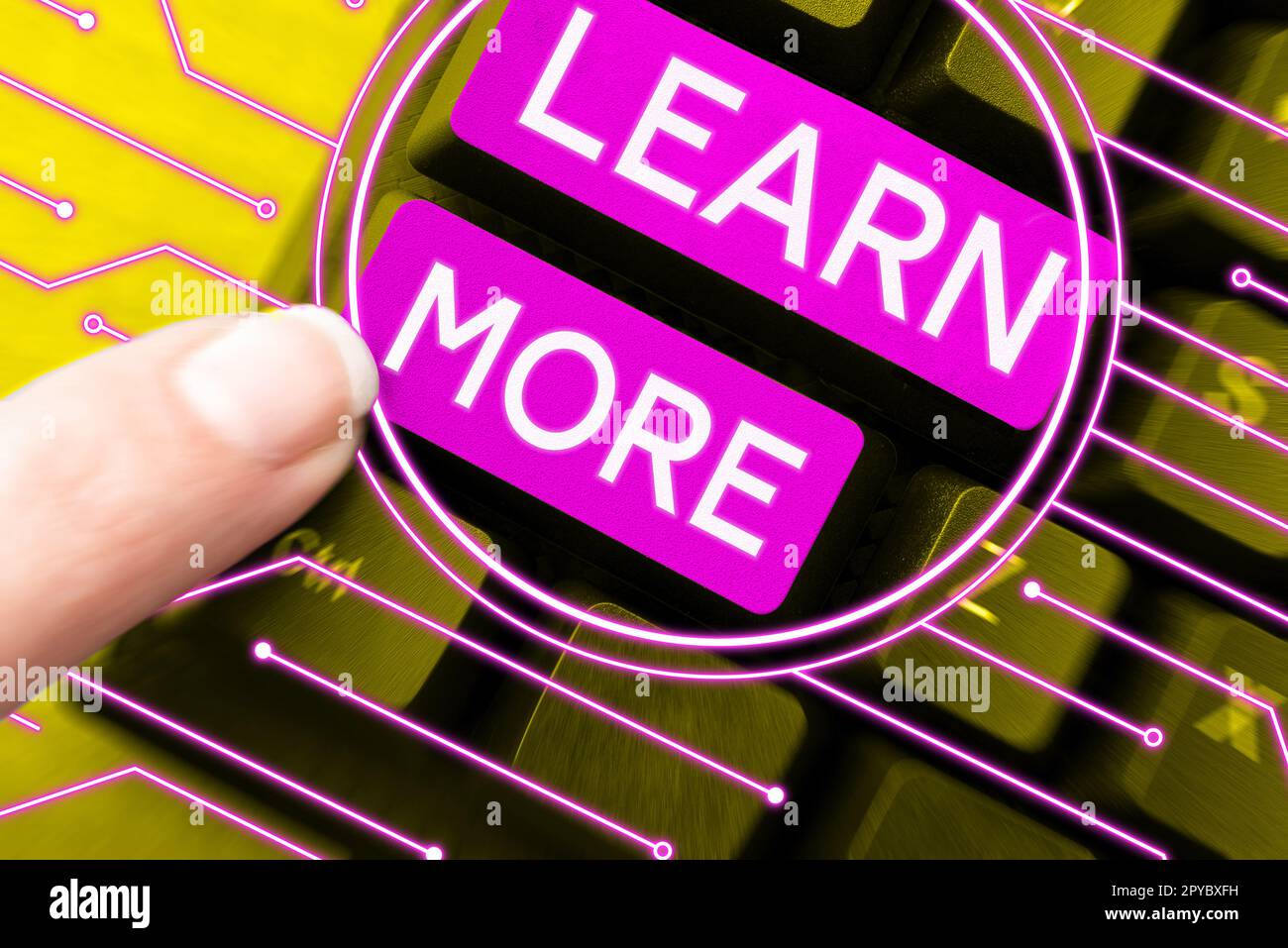 Hand writing sign Learn More. Business overview Deepen knowledge of the ...