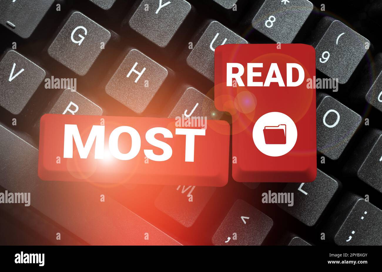 Writing displaying text Most Read. Concept meaning a piece of ...