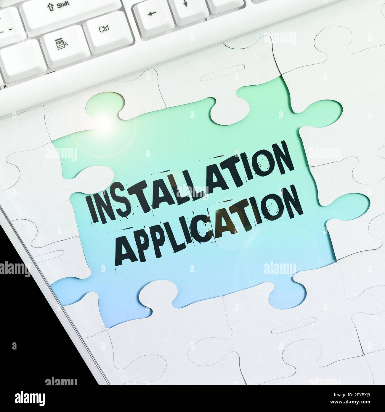 Installing application hi-res stock photography and images - Alamy