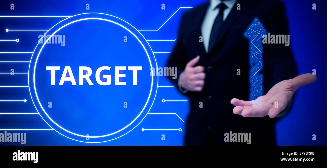 Handwriting text Target. Conceptual photo person object or place ...