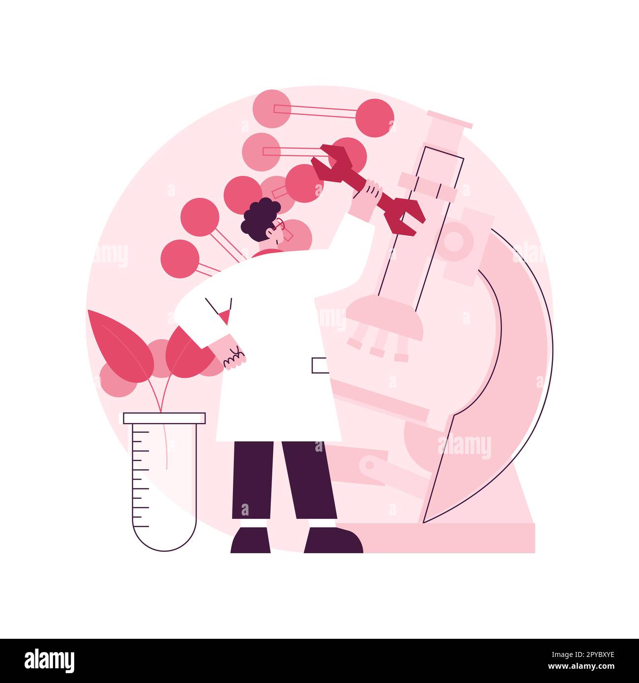 Genetic engineering abstract concept vector illustration. Gene ... Genetic engineering abstract concept vector illustration. Gene ...