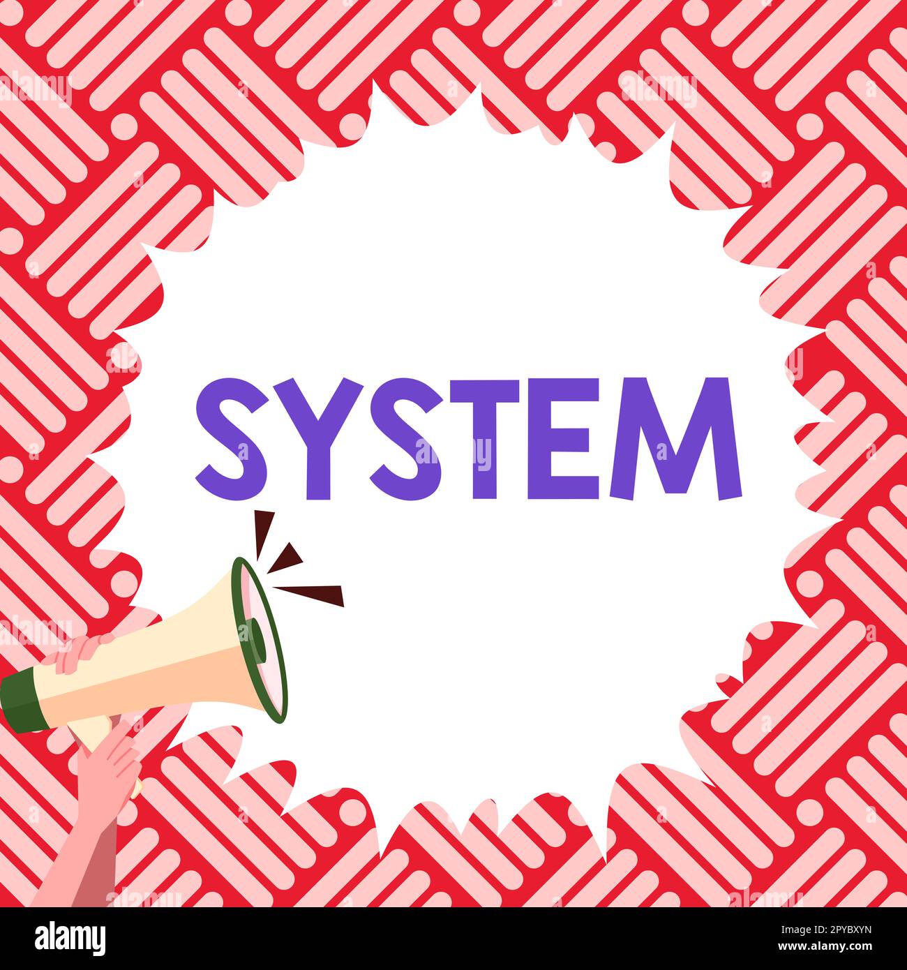 Handwriting text System. Business showcase set of things working ...