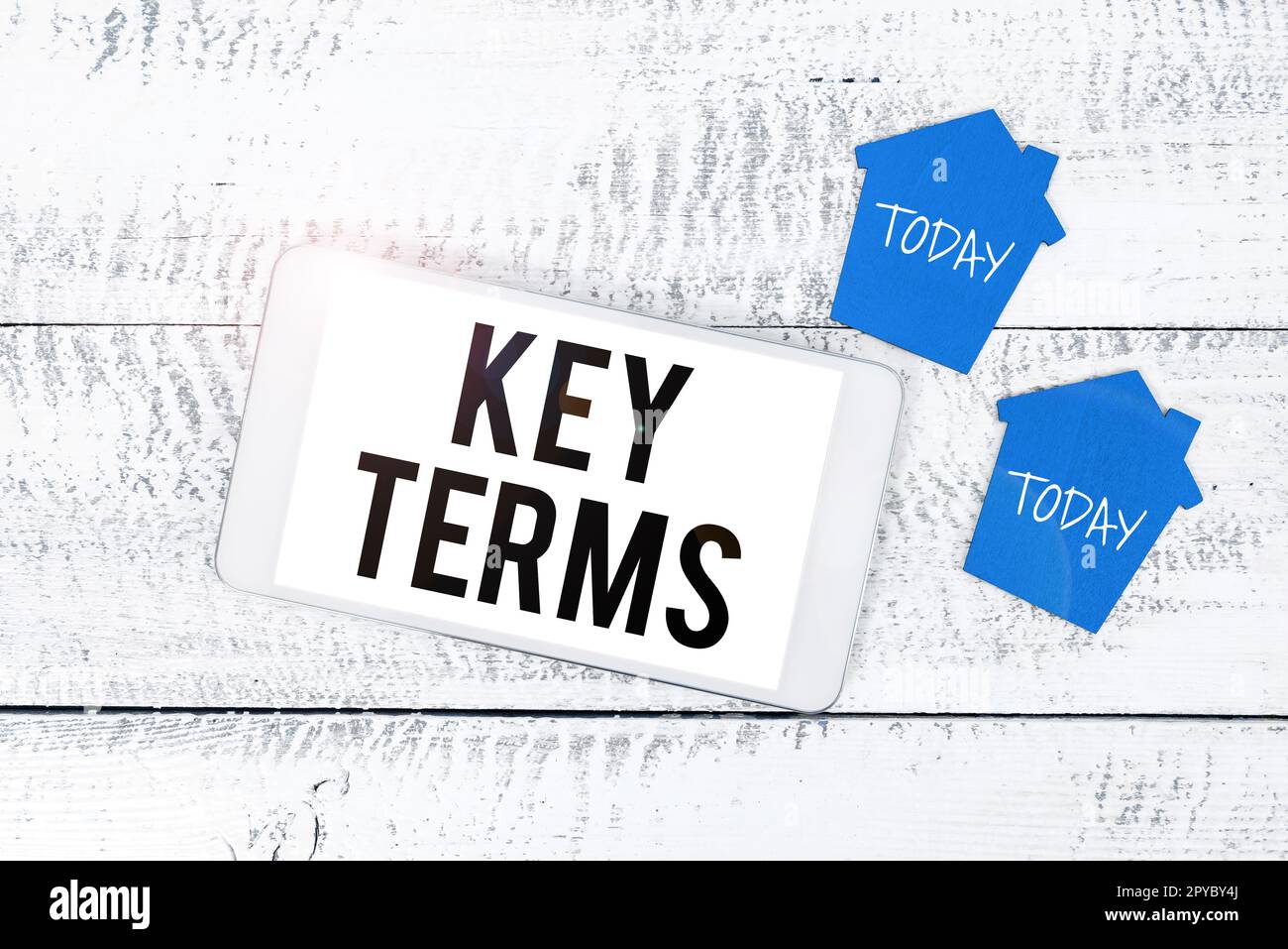 Text sign showing Key Terms. Word for Words that can help a person in ...