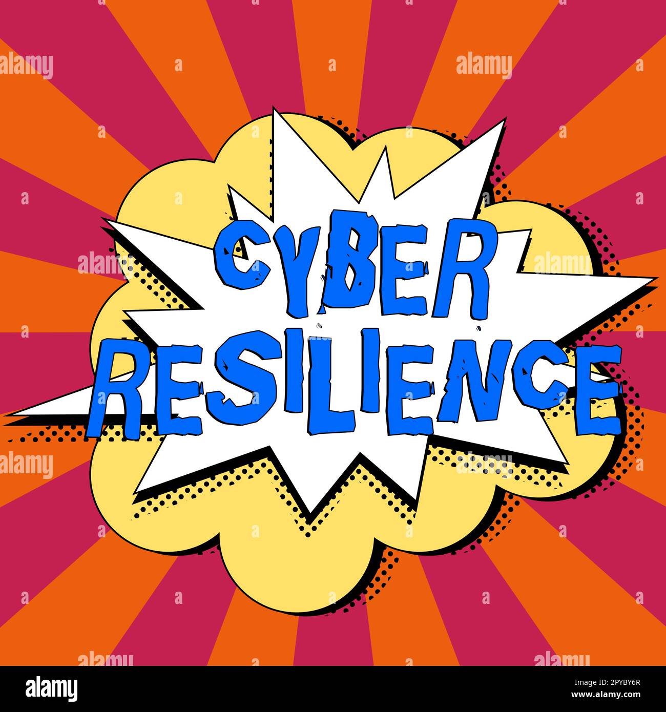Conceptual caption Cyber Resilience. Concept meaning measure of how ...