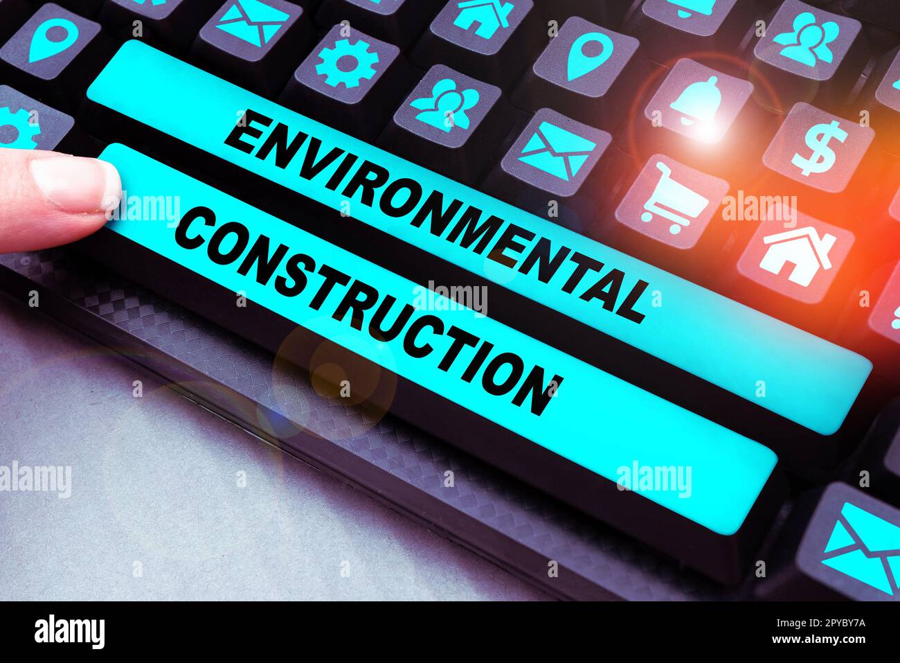 Text caption presenting Environmental Construction. Business approach knowledgeable about ...