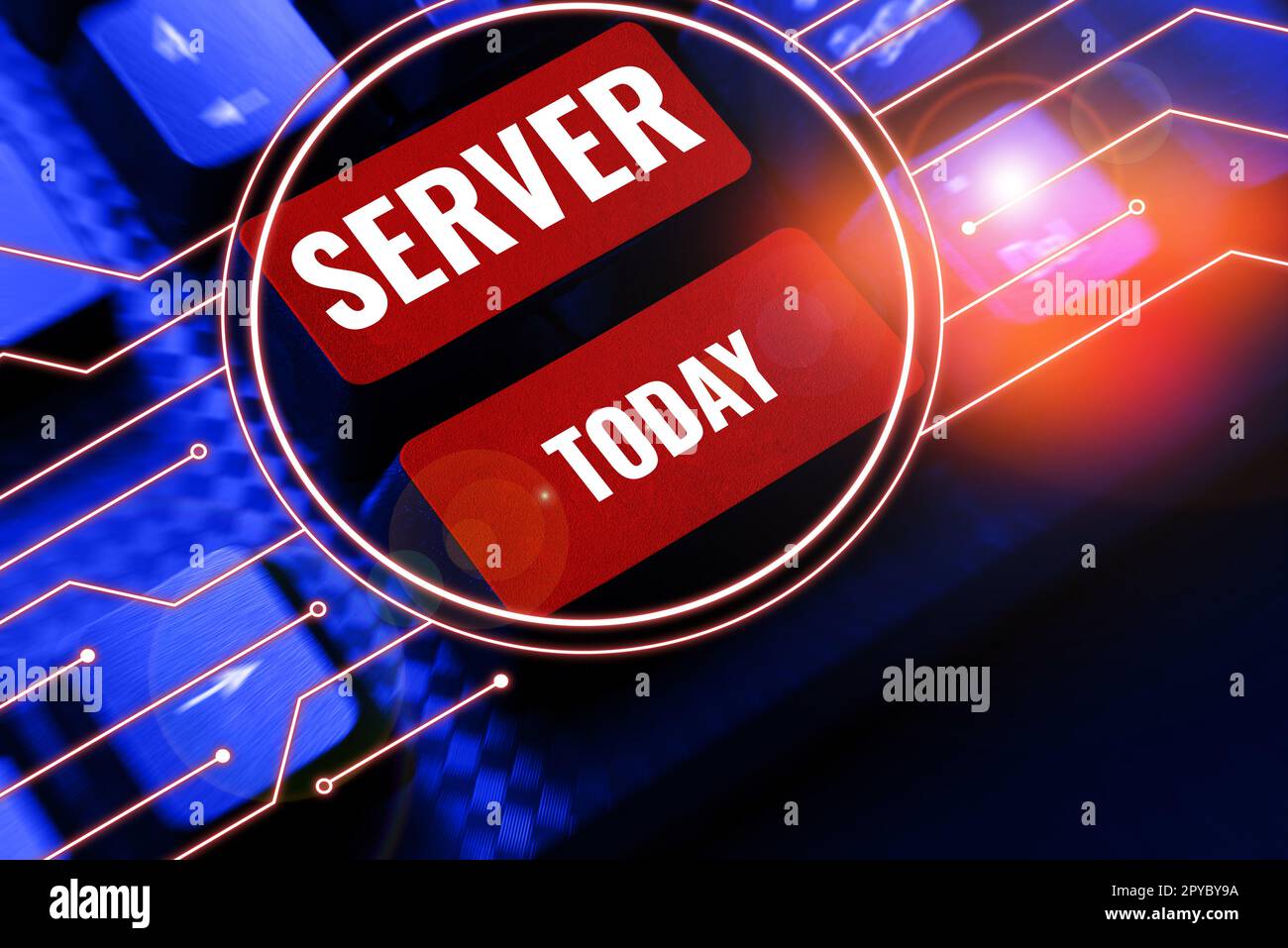 Hand writing sign Server. Concept meaning computer program which ...