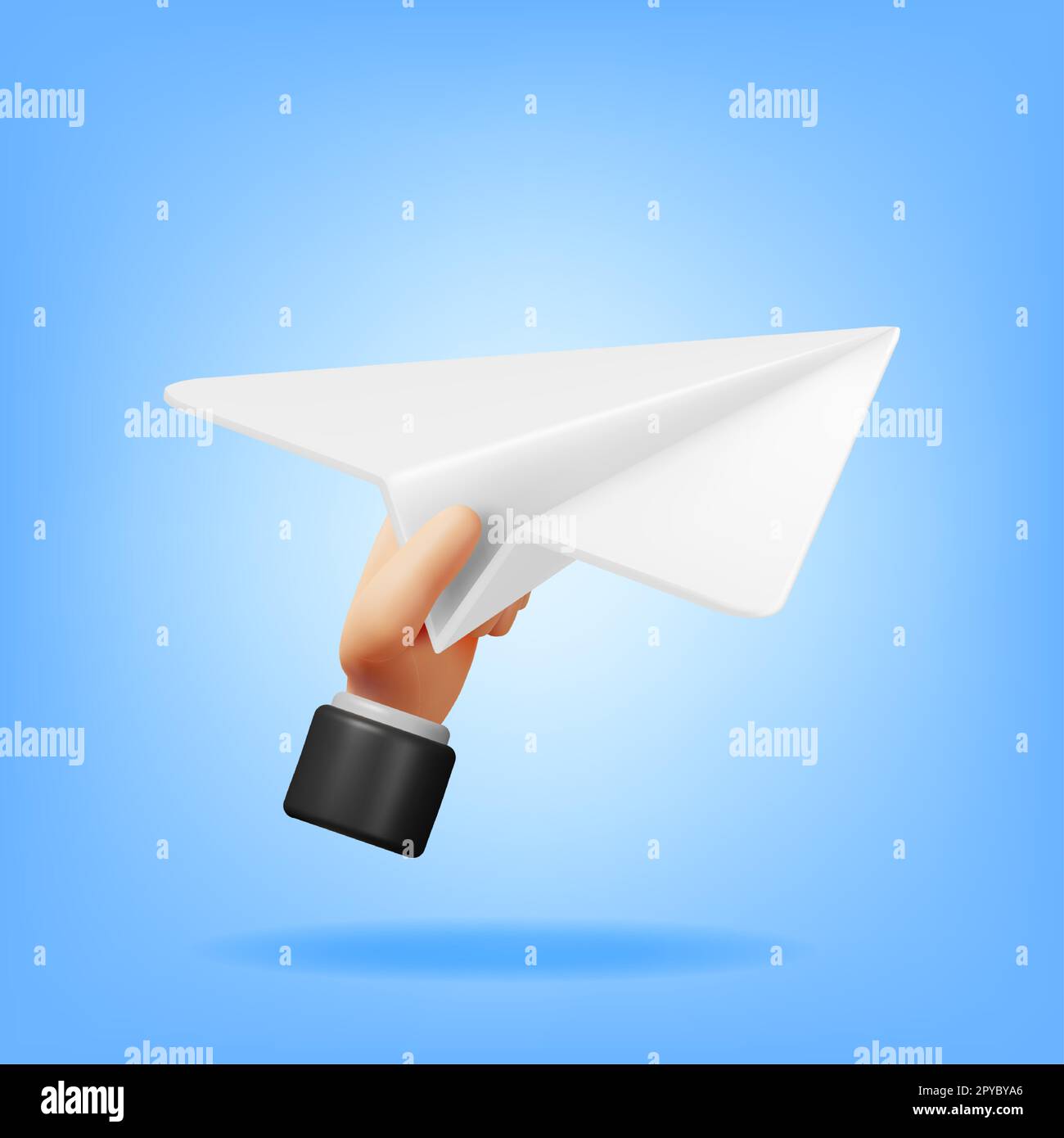 Sent mail 3d paper icon hi-res stock photography and images - Alamy