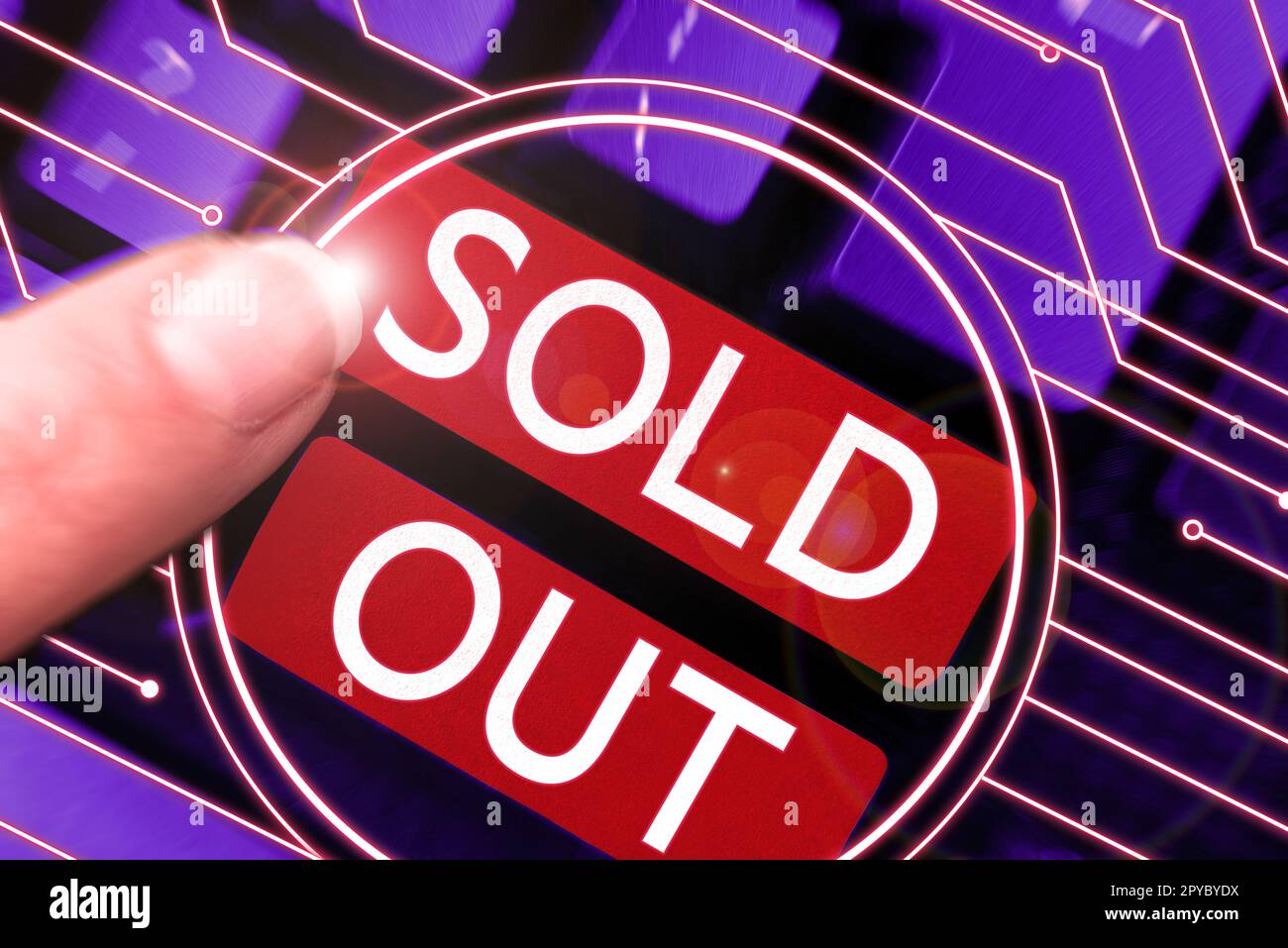 Inspiration showing sign Sold Out. Internet Concept Not available ...