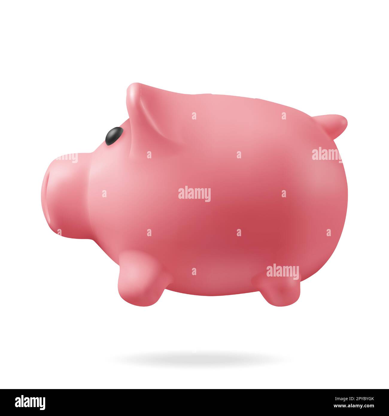 3D Render Plastic Piggy Bank for Money Stock Vector Image & Art - Alamy