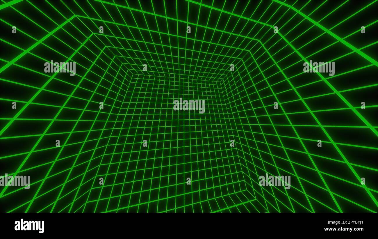 Green digital grid Stock Photo - Alamy