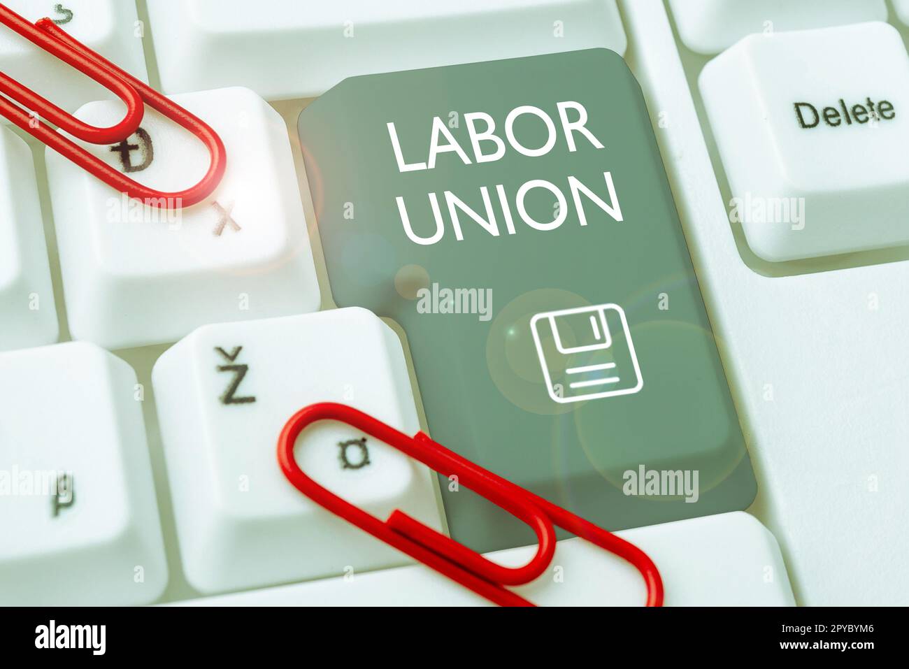 Hand writing sign Labor Union. Business concept rules relating to ...