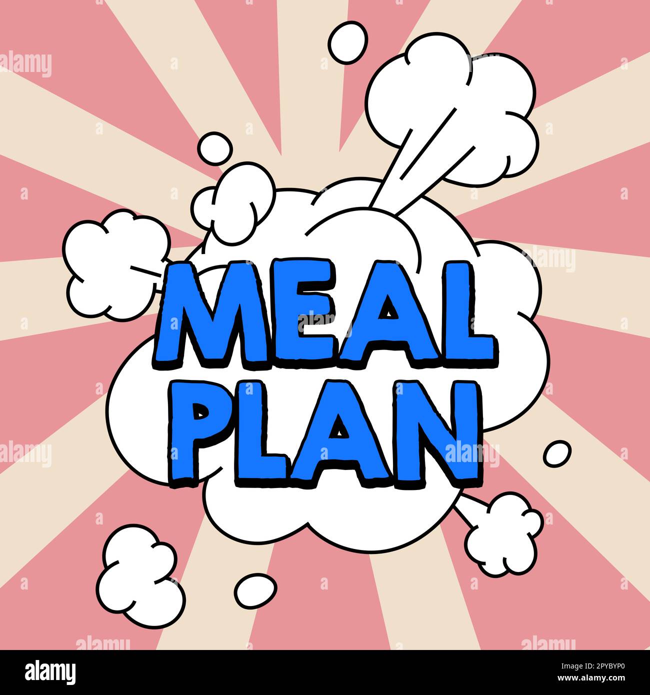 Hand writing sign Meal Plan. Business approach arrangement scheme of ...