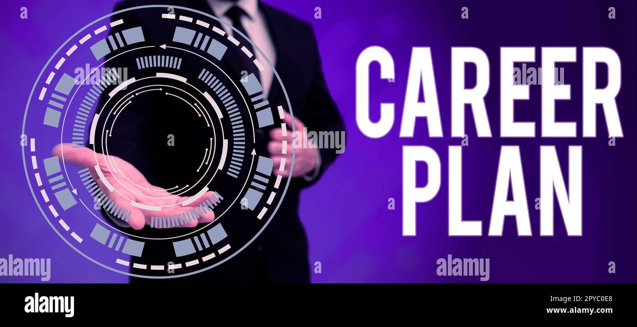 Inspiration showing sign Career Plan. Business concept ongoing process ...