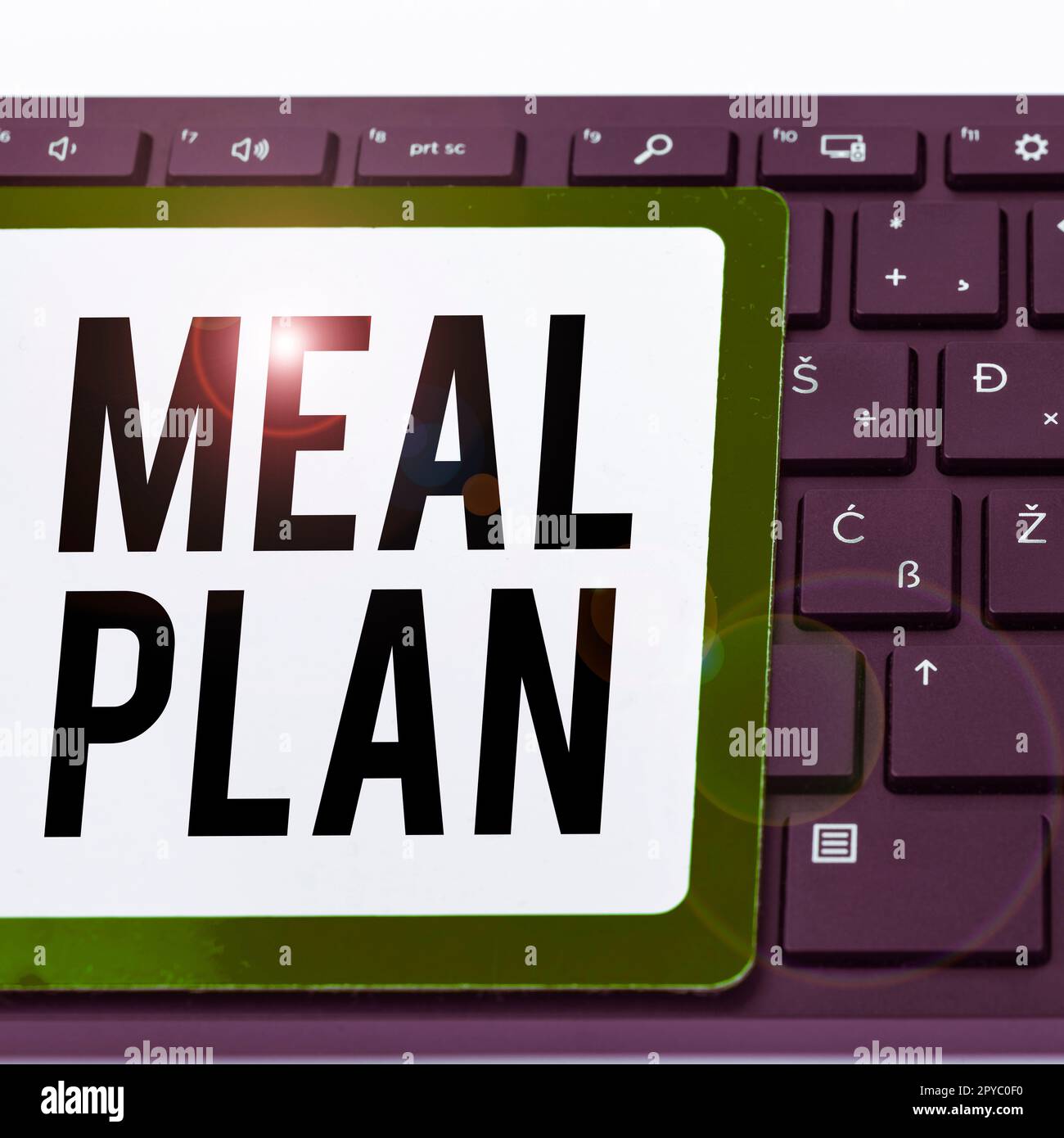 Conceptual display Meal Plan. Concept meaning arrangement scheme of ...