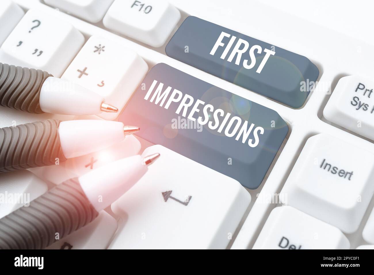 Inspiration showing sign First Impressions. Business overview What a ...