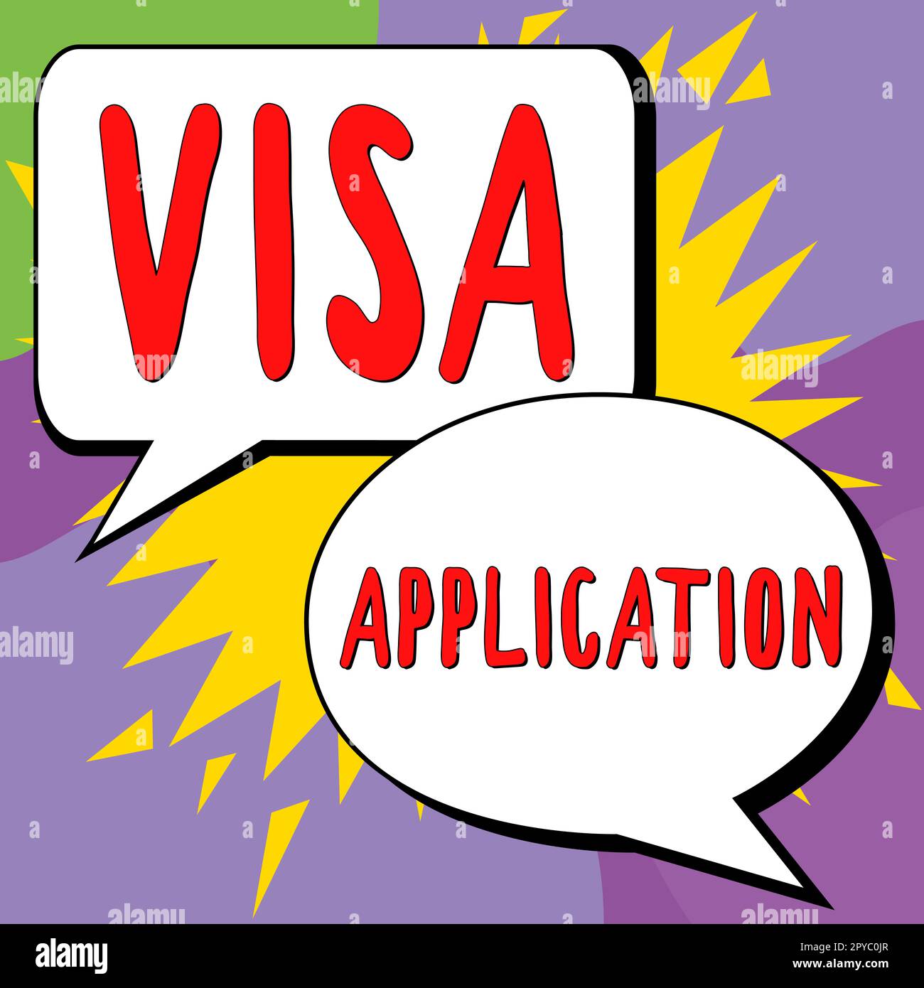 Hand writing sign Visa Application. Business concept an process of ...