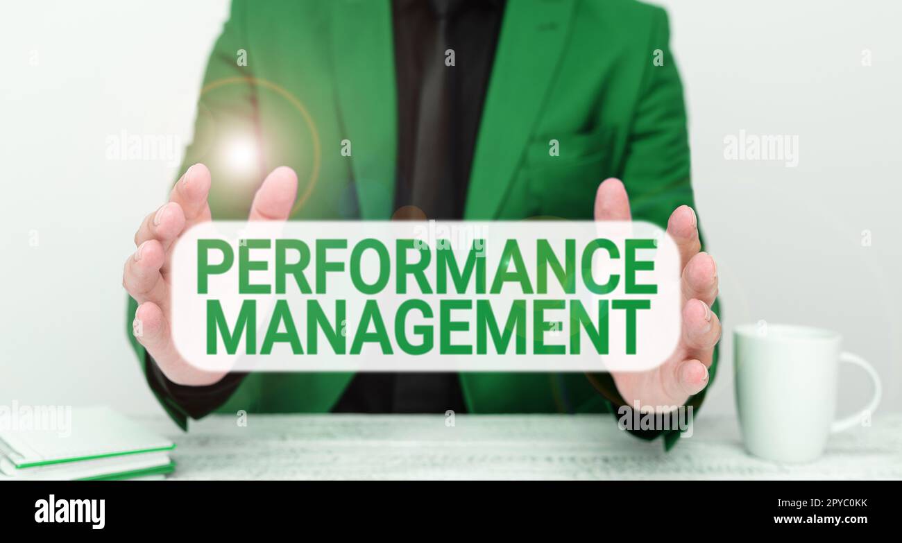Inspiration showing sign Performance Management. Word for Improve ...