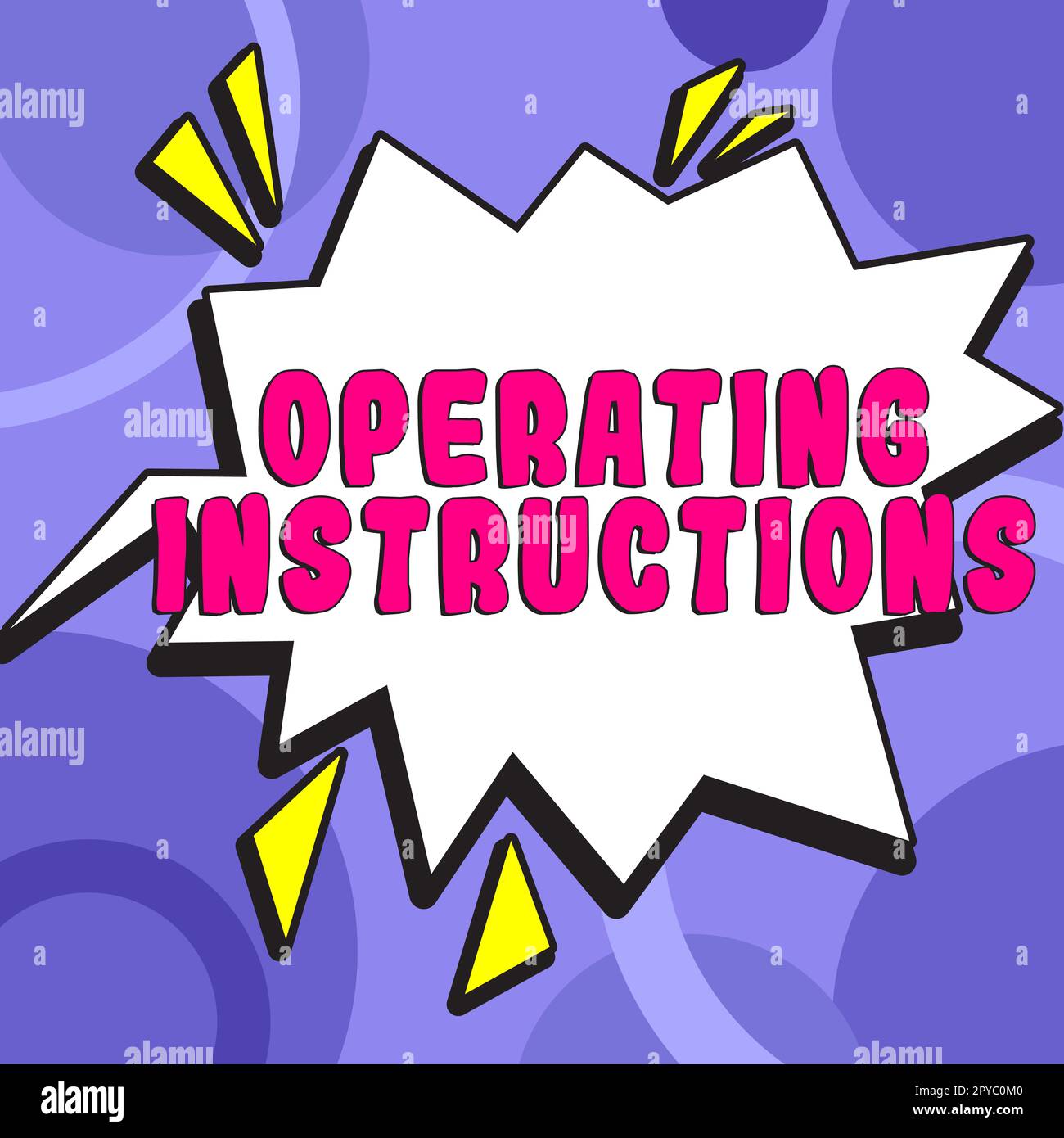 Sign displaying Operating Instructions. Conceptual photo Going to be ...